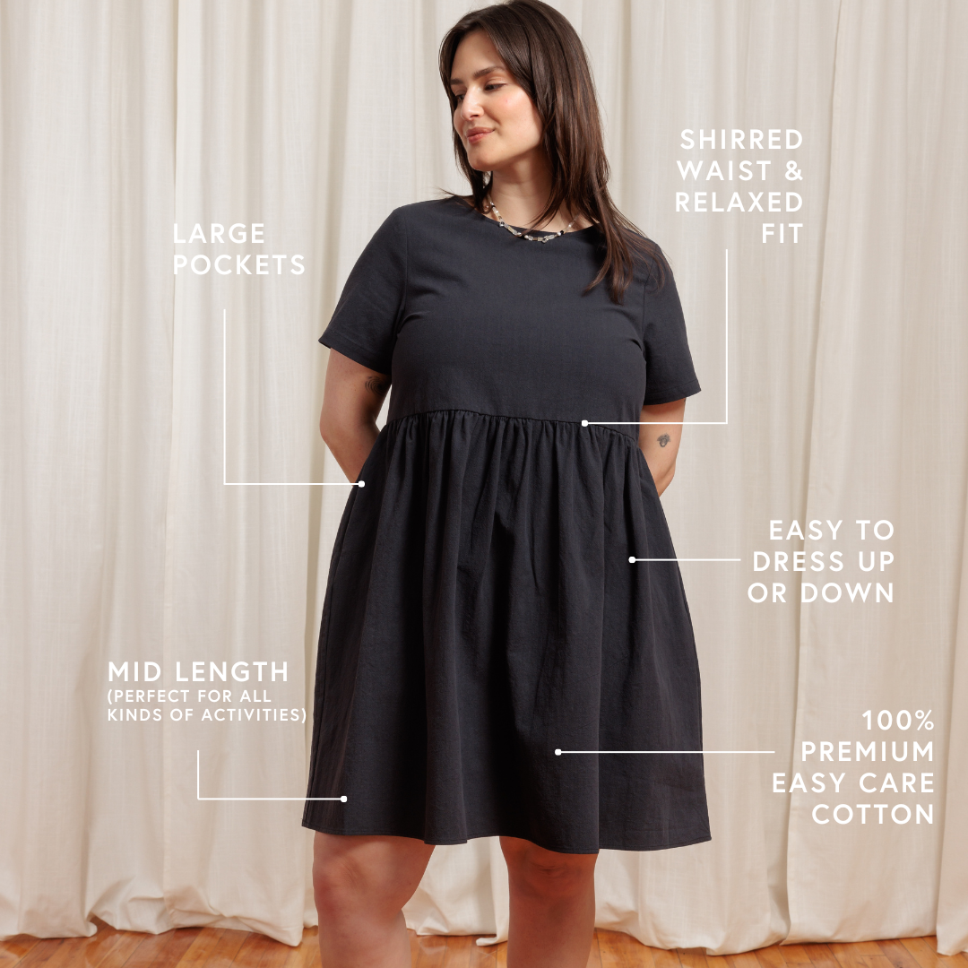 Nico Dress by Tradlands | Short Sleeve Cotton Dress | Relaxed Fit Sundress